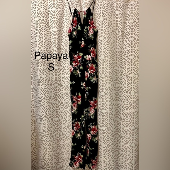 Papaya | Pants & Jumpsuits | Papaya Floral Jumpsuit Small | Poshmark